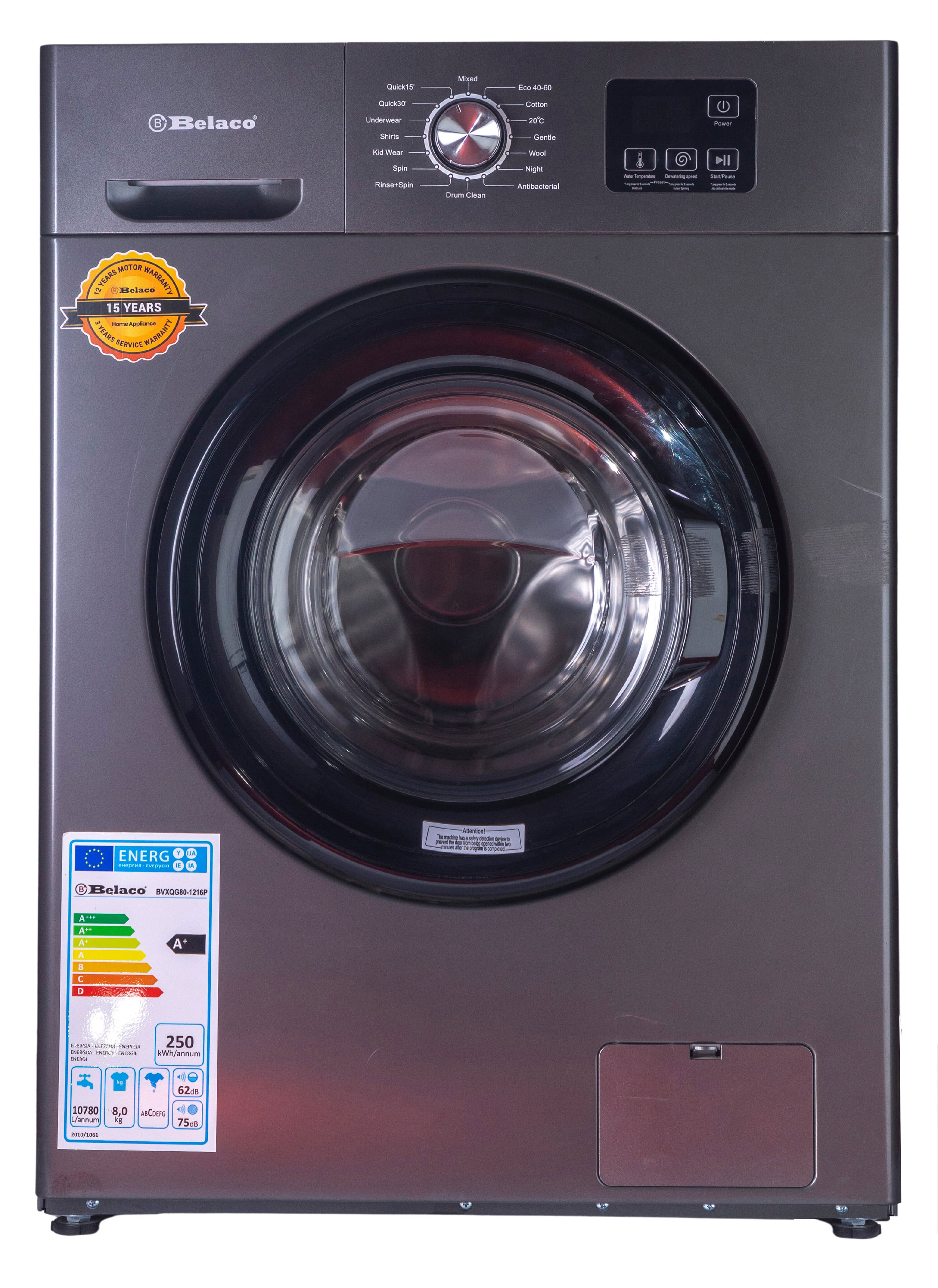 Belaco Automatic Front Loading Washing Machine 8 kg - Welcome To Belaco